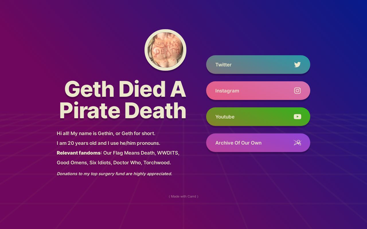 Geth Died A Pirate Death